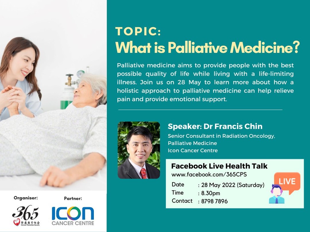 FB Health Talk: What is Palliative Medicine | 365 Cancer Prevention Society