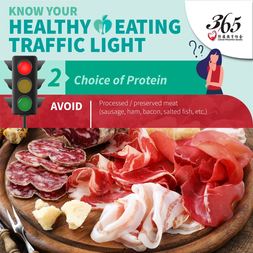 Know Your Healthy Eating Traffic Light - Choice of Protein | 365 Cancer ...