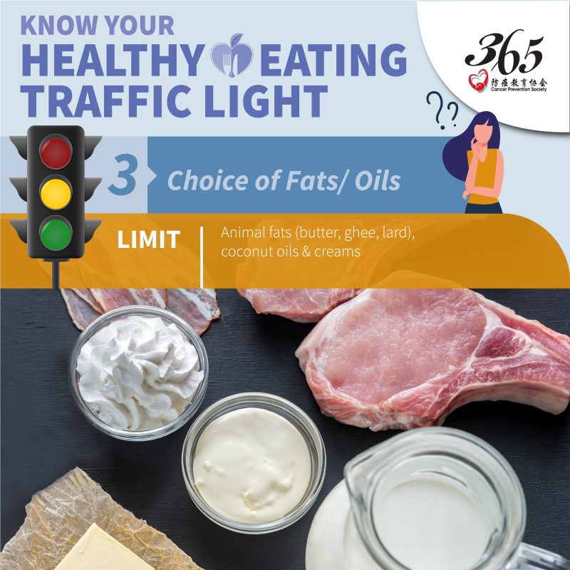 Know Your Healthy Eating Traffic Light - Choice of Fats and Oils | 365 ...